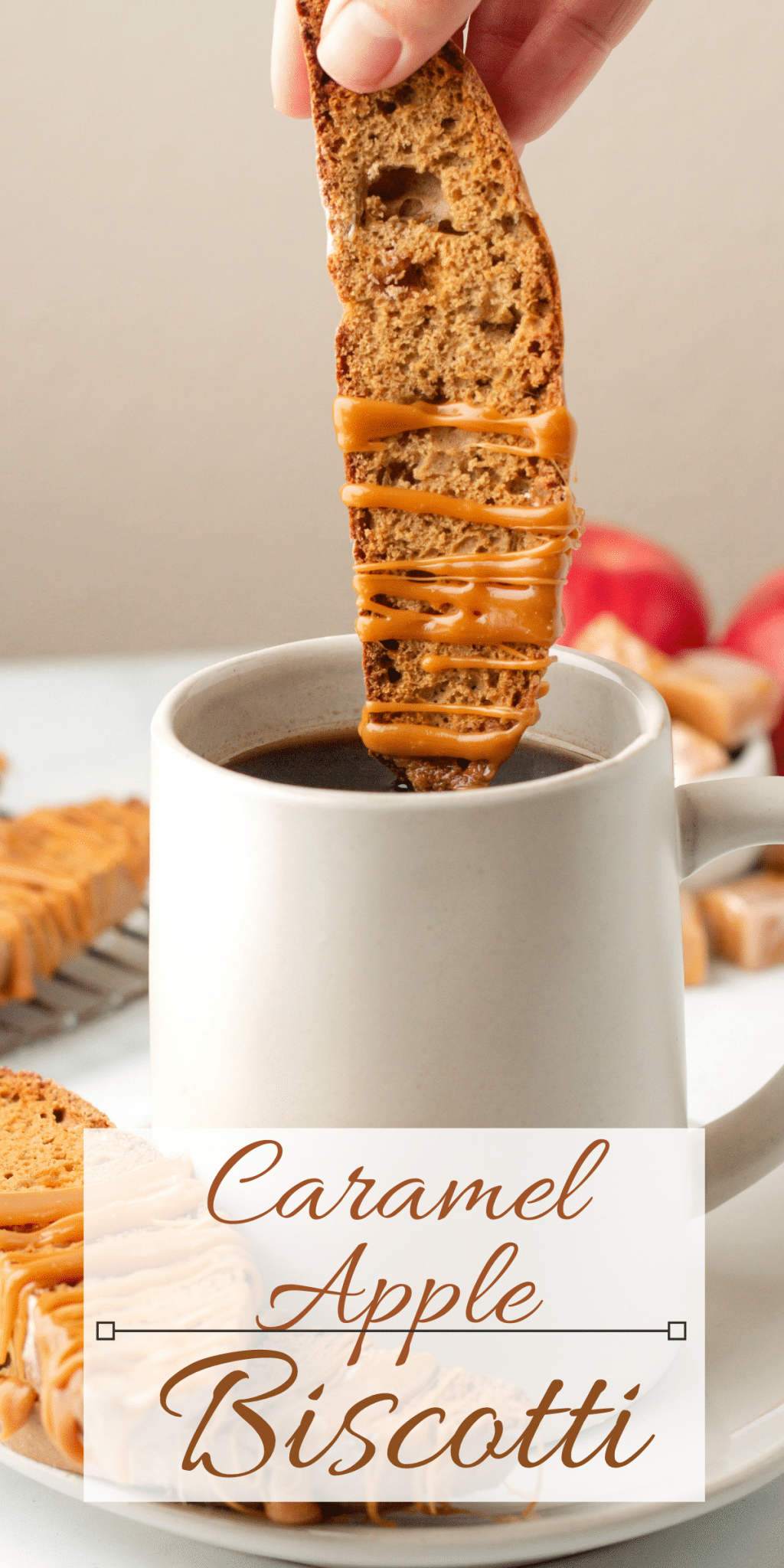 Homemade Caramel Apple Biscotti Recipe - Midwest Modern Momma