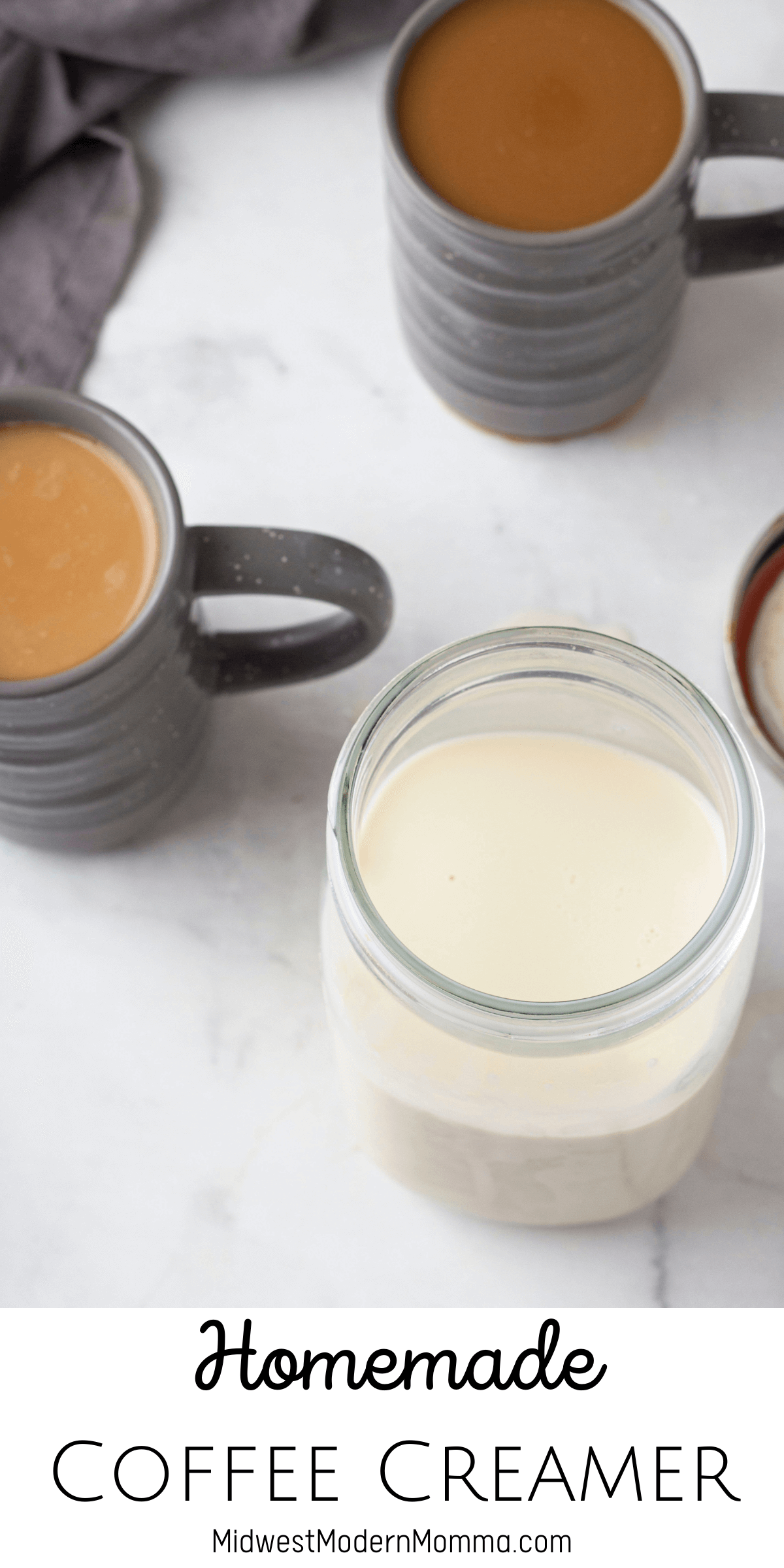 Homemade Coffee Creamer Base | Midwest Modern Momma