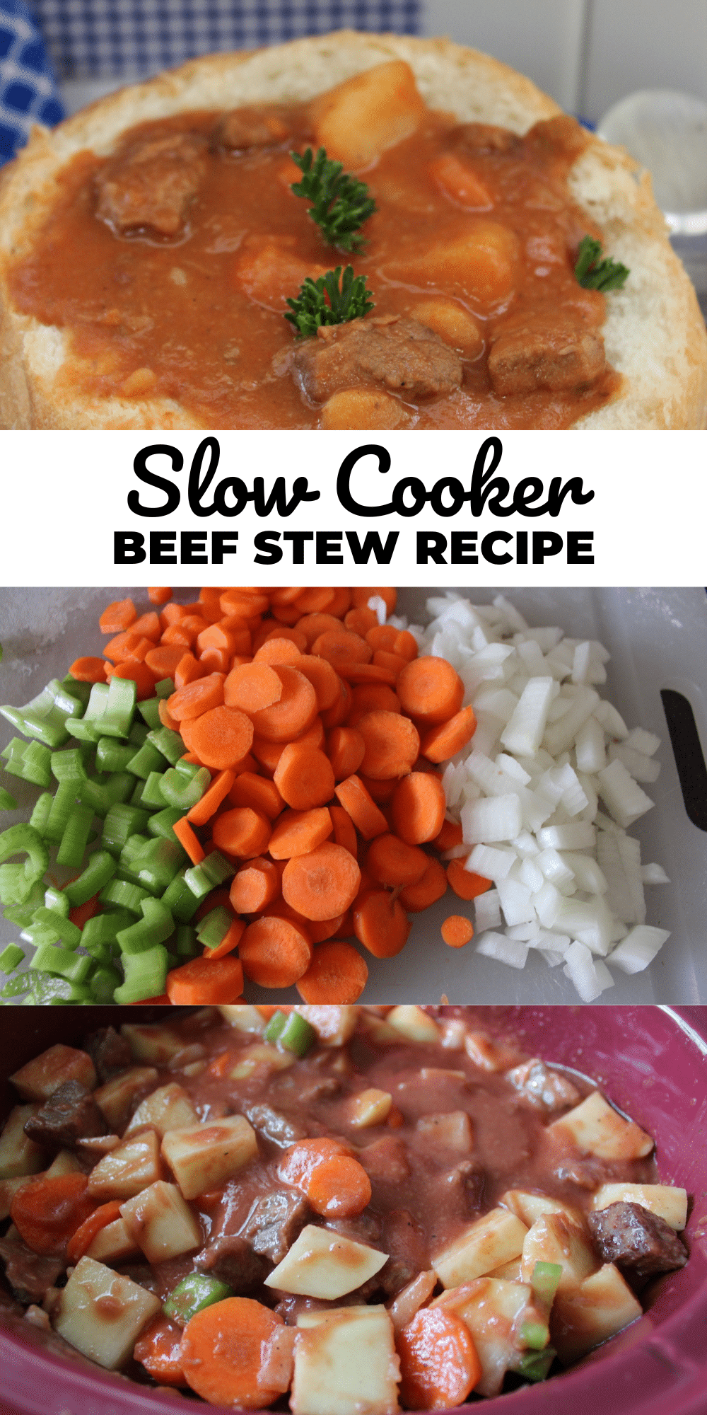 Easy Slow Cooker Beef Stew Without Wine - Midwest Modern Momma