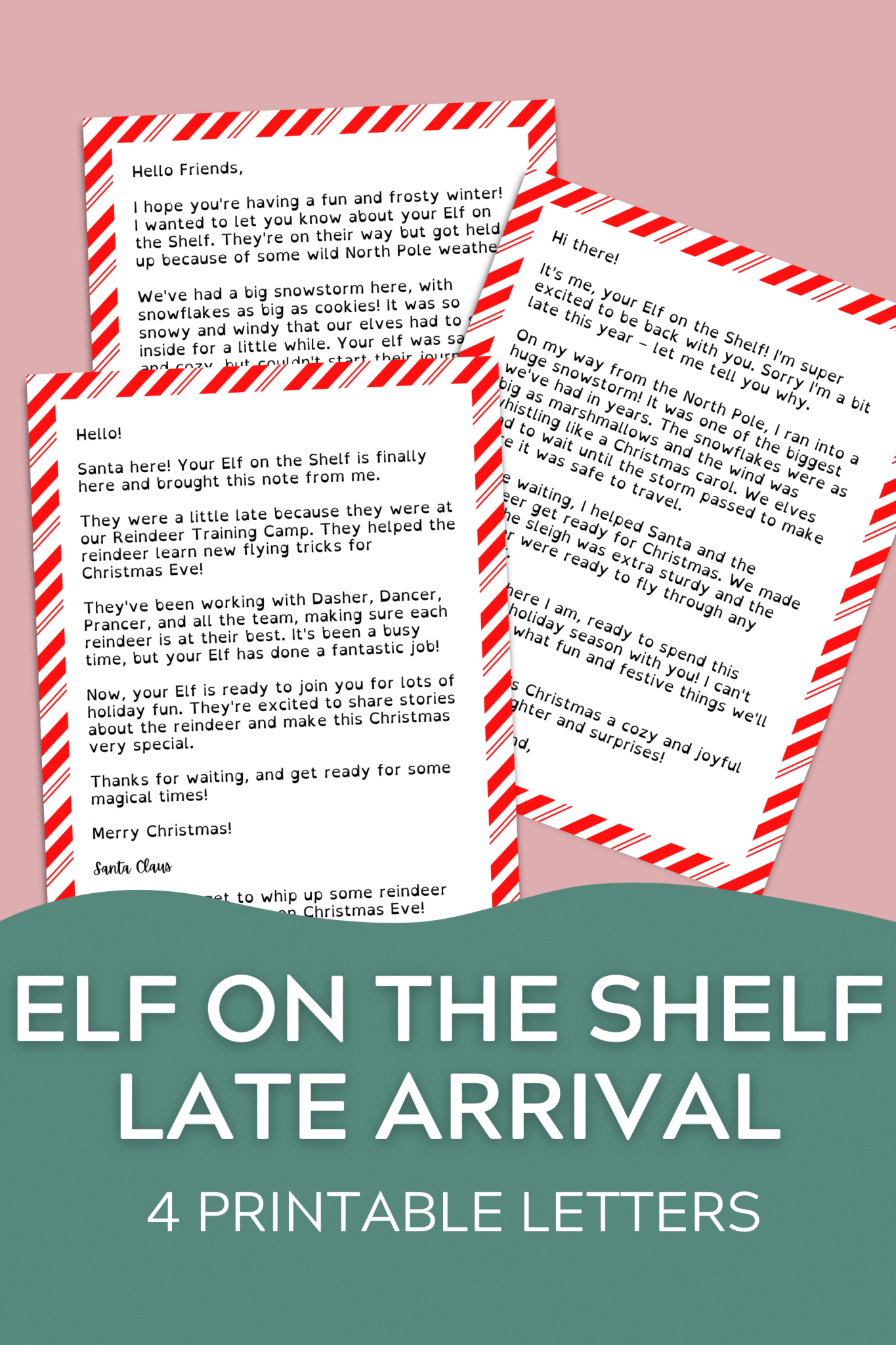 Elf on the Shelf Late Arrival Letter {FREE Printable} - Midwest Modern ...